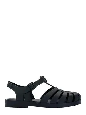 Melissa Possession Strappy Flat Sandals Black