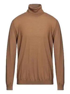 Woolrich Turtleneck Camel Virgin Wool Beige