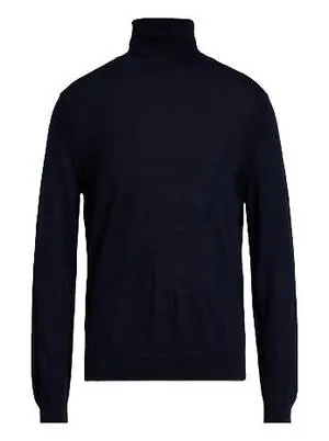 Woolrich Turtleneck Camel Virgin Wool Blue