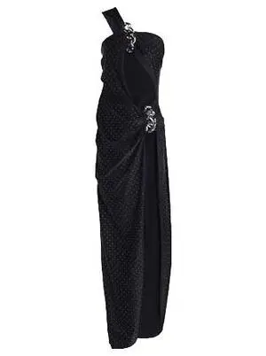 Gcds Maxi One-shoulder Dress - Black