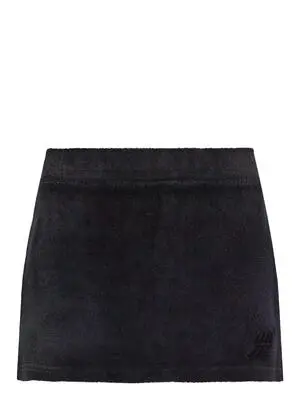 Alexander Wang Embroidered Cotton Mini Skirt - Black