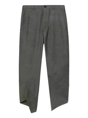 BLACK COMME DES GARÇONS Panelled Asymmetrical Trousers - Grey