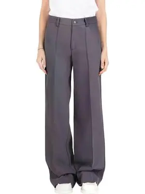 SOCIETE ANONYME Pleated Trousers With Embroidery - Purple