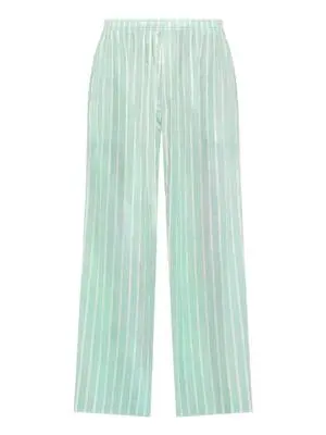 Balenciaga Striped Trousers - Green