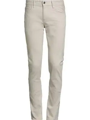 Armani Exchange Skinny Jeans With Leather Trims - Beige