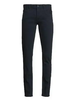 Armani Exchange Skinny Jeans With Leather Trims Blue