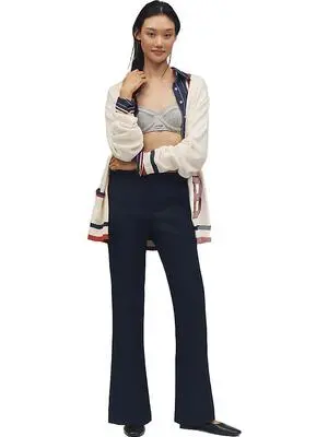 Endless Rose High-rise Flare Pants - Navy