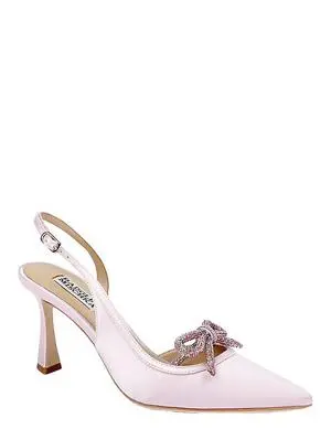 Badgley Mischka Georgie Slingback Heels - Pink
