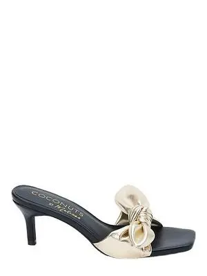 Matisse Uptown Bow Heeled Sandals Gold