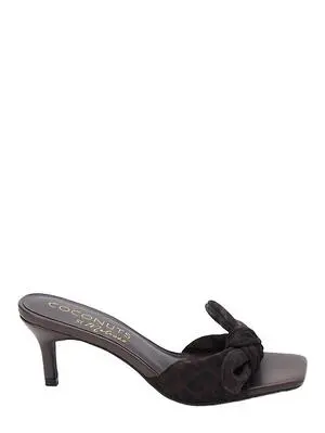 Matisse Uptown Bow Heeled Sandals Leopard