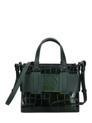 Armani Exchange Buckle Detail Tote - Black