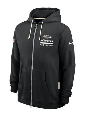 Nike Baltimore Ravens Utility Player Sideline Nfl Full-zip Hoodie - Black