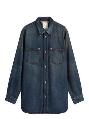 Acne Studios Karto Yoyogi Wash Denim Shirt - Dark Blue