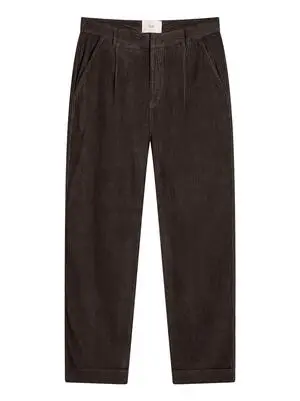 Folk Signal Pant - Black Grape Chunky Cord