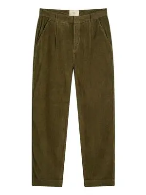 Folk Signal Pant - Olive Chunky Cord
