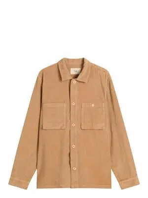 Folk Patch Overshirt - Mink Chunky Cord