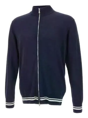Eleventy Zip-up Cardigan - Blue
