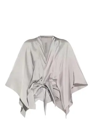 Rick Owens Tie-front Blouse - Silver