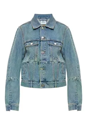 Vetements Panelled Denim Jacket - Blue