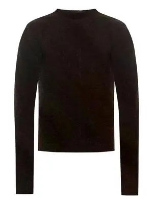 RICK OWENS High-Neck Alpaca Wool Sweater
