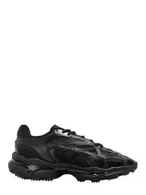 Lacoste L003 2k24 Textured Lace-up Sneakers - Black