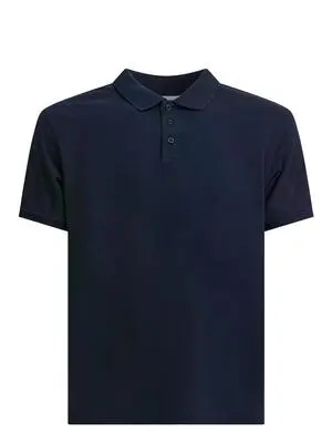 ALTUM Short-sleeve Button Polo Shirt - Blue