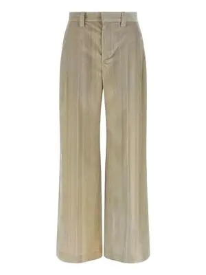 Brunello Cucinelli Pleated Corduroy Trousers - Neutrals