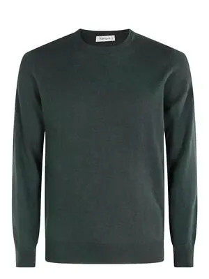 KANGRA Round-neck Cashmere Sweater - Green