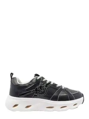 Pinko Logo Detail Sneakers - Black