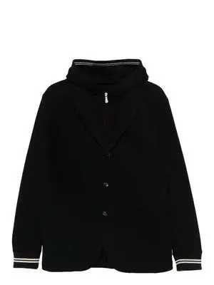 Eleventy Hooded Blazer - Black