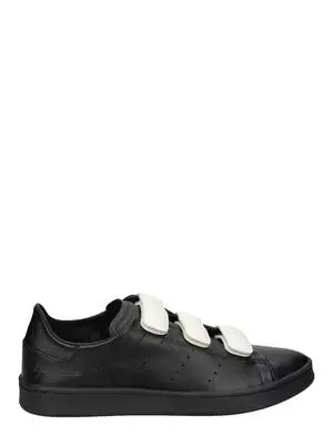 Y3 Leather Strap Sneakers - Black