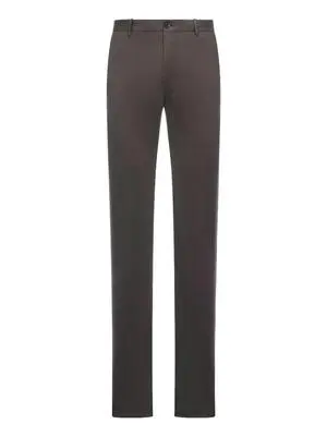 Incotex Cotton Straight-leg Trousers - Brown