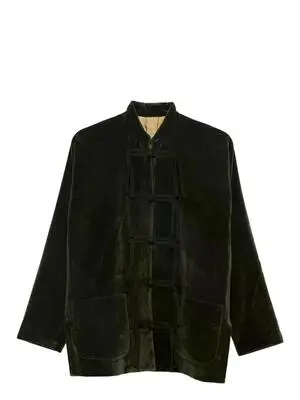UMA WANG Knotted Velvet Jacket - Green