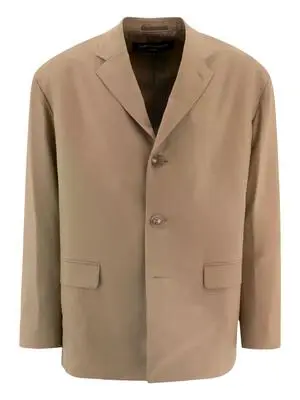 Comme Des Garçons Wool Single-breasted Blazer - Neutrals