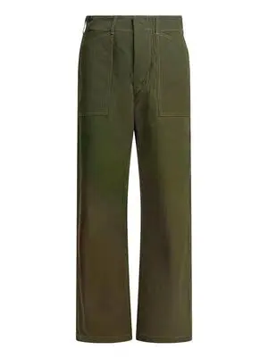 BUZZ RICKSON'S Patch-pocket Cotton Trousers - Green