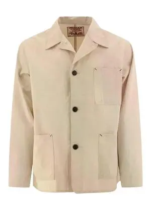 SUGAR CANE JEANS Patch-pockets Shirt Jacket - Neutrals