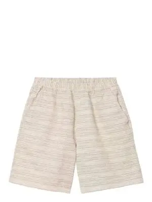 Carhartt Work In Progress Stripe-pattern Elastic-waist Shorts - Neutrals