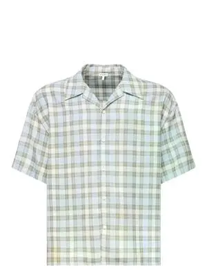 Loewe Checked Short-sleeve Shirt - Blue