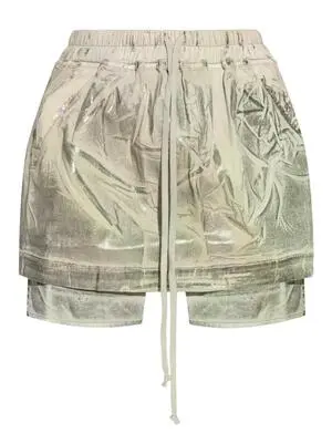 Rick Owens Metallic-effect Layered Skirt - Neutrals