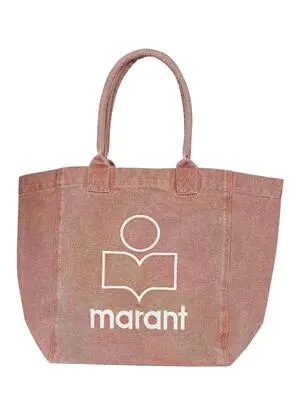 Isabel Marant Embroidered Logo Tote Bag - Brown