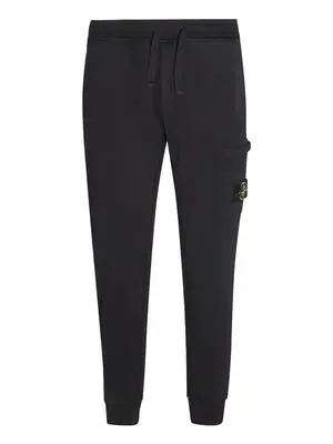 Stone Island Patch-pocket Drawstring Trousers - Black