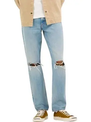 LEEM West Ripped Regular Straight Leg Jeans - Mills Crossing