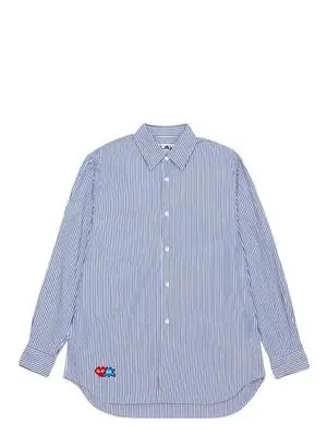 COMME DES GARÇONS X Invader Doublewappen Striped Shirt