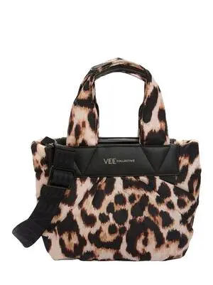 VEECOLLECTIVE Mini Caba Leopard Print Tote - Leopard Multi