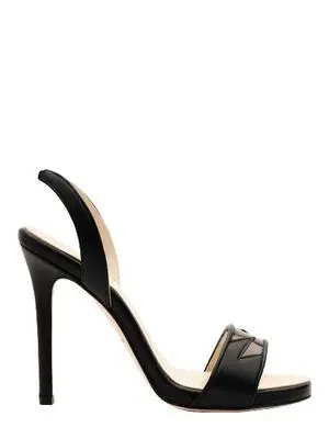 TIANNIA BARNES Giselle Open-toe Slingback Sandals - Black