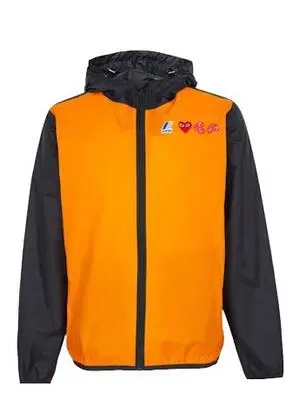 Comme Des Garçons X K-way Hooded Rain Jacket - Orange