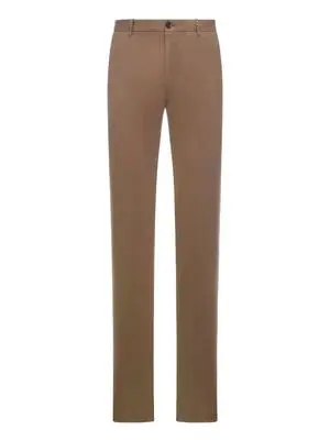 INCOTEX Cotton Straight-Leg Trousers