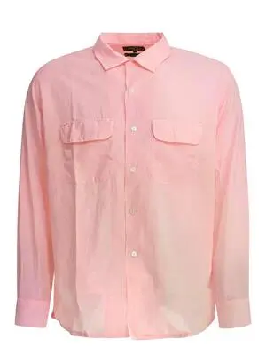 BEAMS Double-pocket Cotton Shirt - Pink
