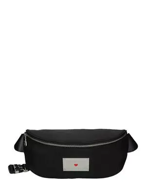 Moschino Logo-plaque Belt Bag - Black