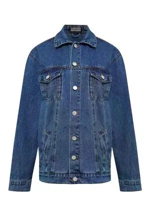 AMAPO Button-fastening Denim Jacket - Blue
